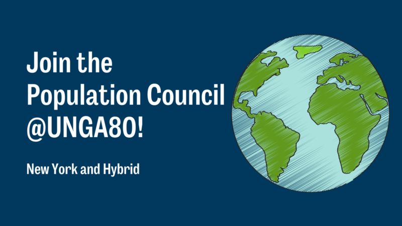 Population Council @UNGA80 – Population Council